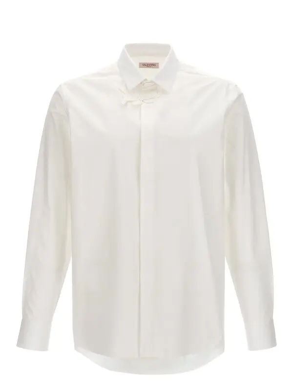 Valentino Garavani Shirt With Flower Patch - White