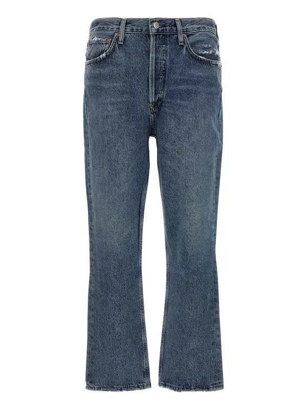 AGOLDE Riley Crop Jeans - Blue