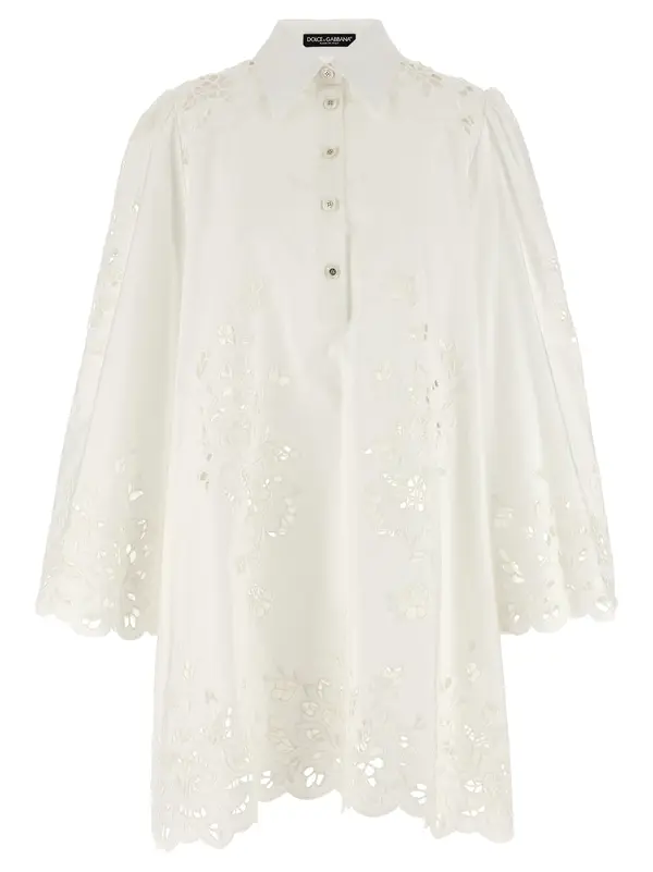 Dolce & Gabbana Capri' Shirt Dress - White