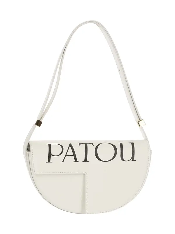 Patou Le Petit Leather Bag - White