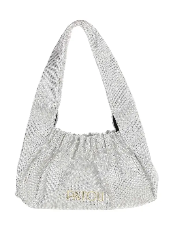 Patou Le Biscuit Rhinestone Bag - White