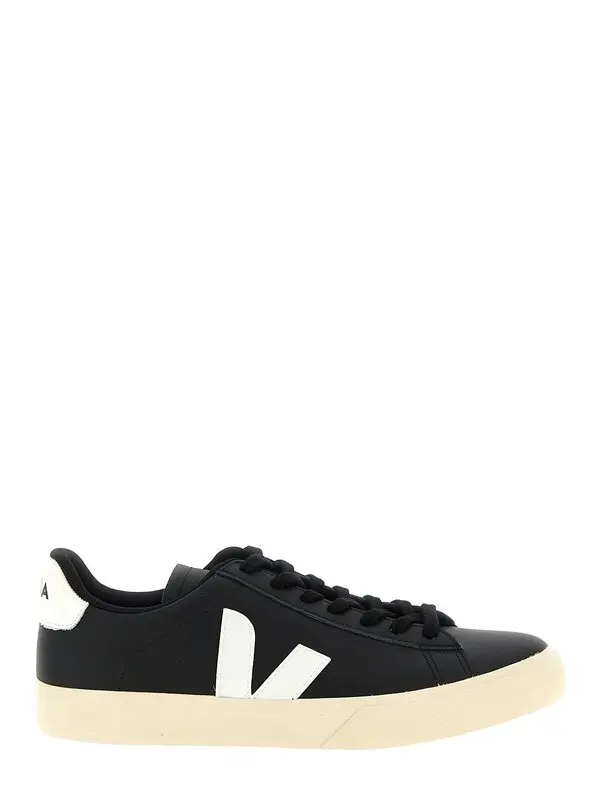VEJA Campo Leather Sneakers - White/black