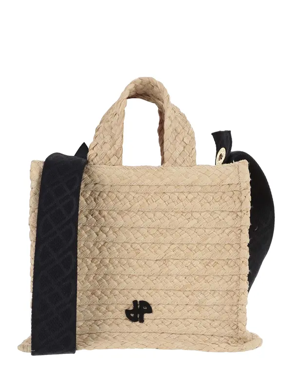 PATOU Small Raffia Handbag - Vanilla