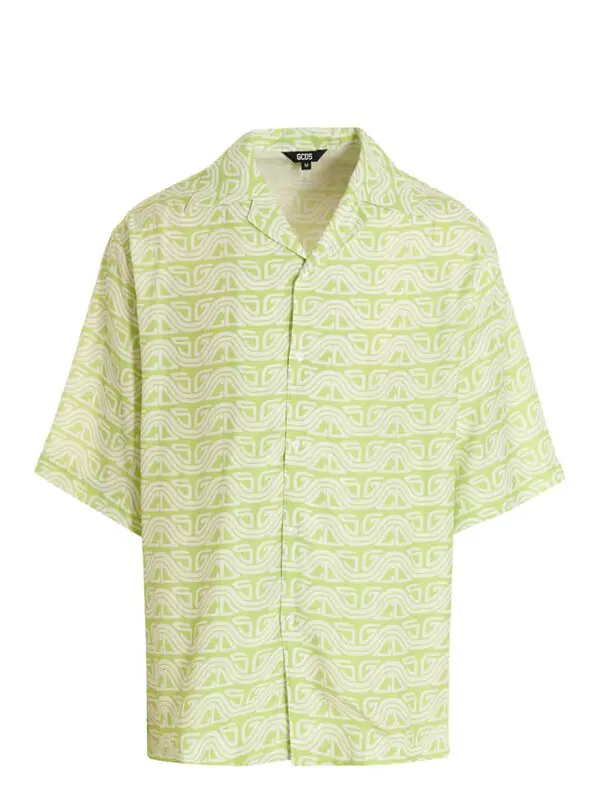 Gcds Waved Logo' Shirt - Green