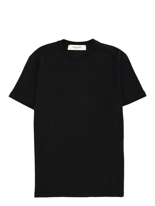 GOLDEN GOOSE Logo Print T-shirt - Black