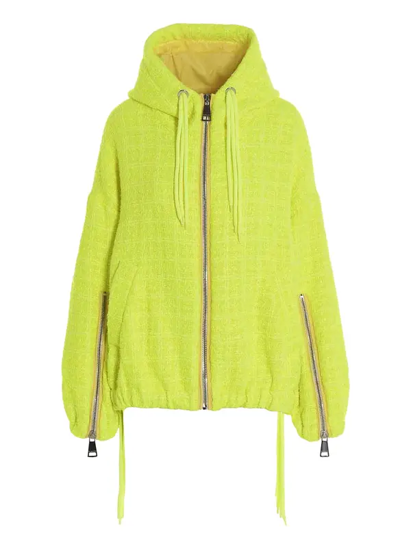 Khrisjoy Chris Windbreaker Tweed Jacket - Yellow