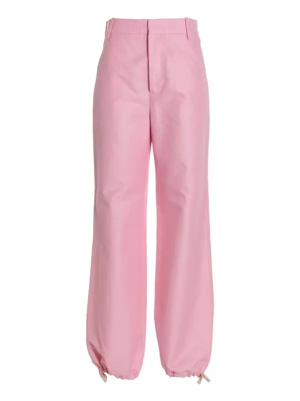 Marni Logo Embroidered Pants - Pink