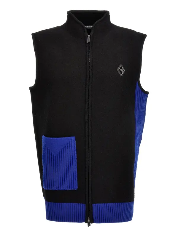 A-COLD-WALL* Two-color Merino Wool Vest - Multicolor