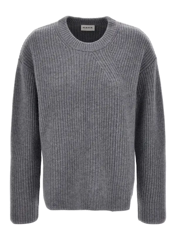 P.a.r.o.s.h Cashmere Crewneck Sweater - Gray