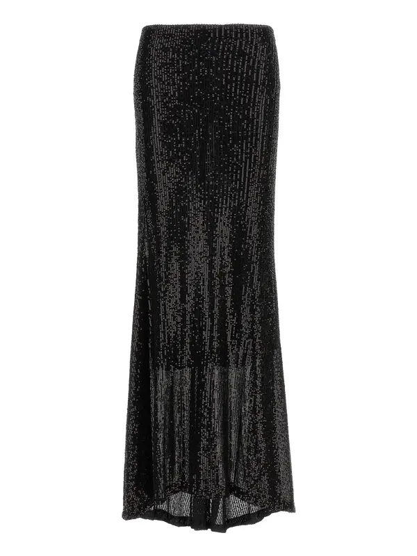 LE TWINS Maria Cristina Maxi Skirt - Black