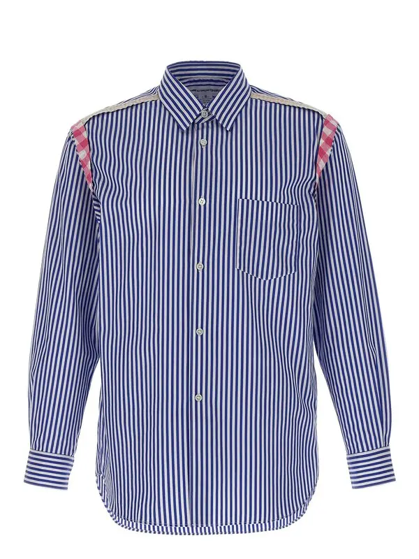 Comme Des Garçons Striped Shirt - Blue