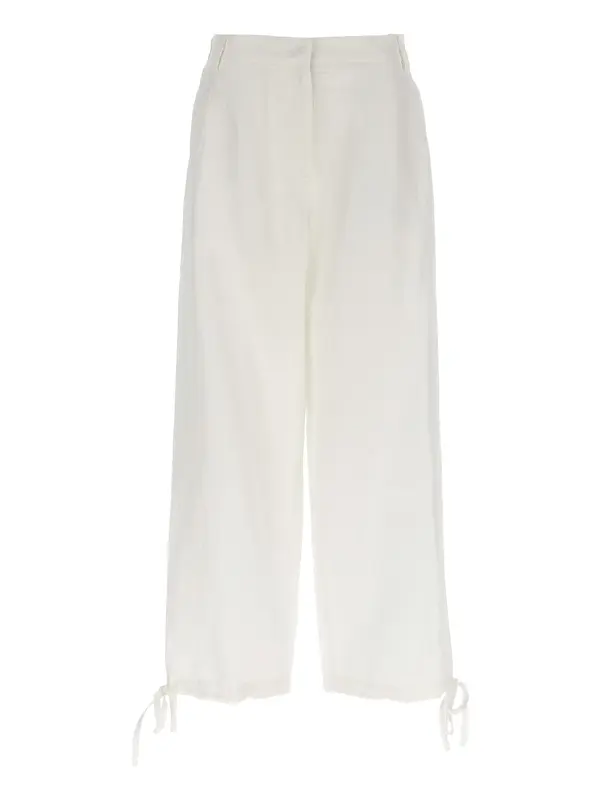 MSGM Carrot Style Pants - White