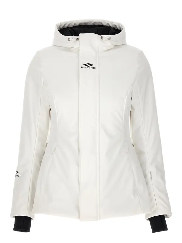 Balenciaga Ski Hourglass 3b Sports Icon Parka - White