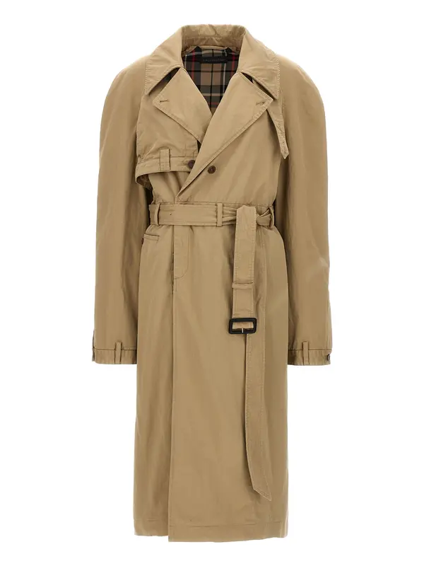 Balenciaga Deconstructed Trench Coat - Beige