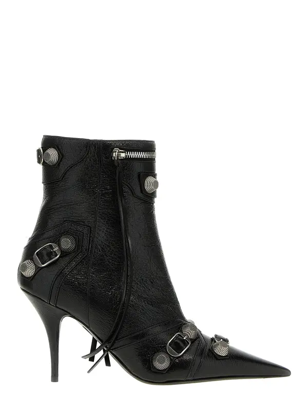 Balenciaga Cagole Ankle Boots - Black