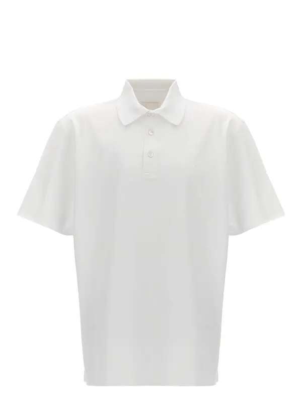 Givenchy Logo Embroidery Polo Shirt - White