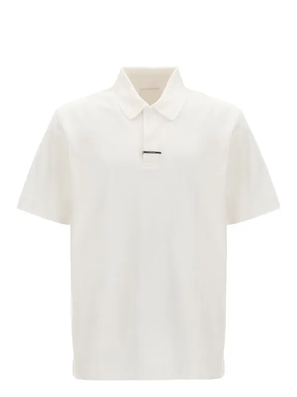 Givenchy Metal Clip Polo Shirt - White