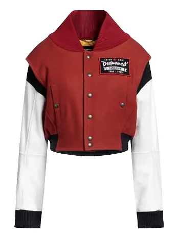 Dsquared2 Varsity Jacket With Embellishments - Red