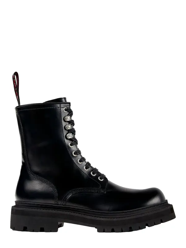 Camper Eki Leather Biker Boots - Black