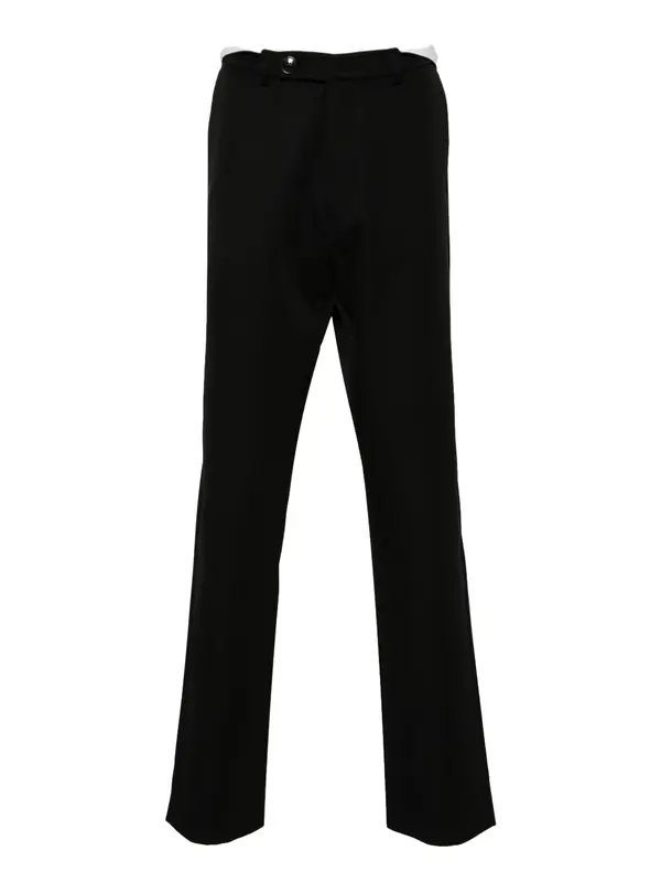 Martine Rose Rolled Waistband Tailored Trousers - Black