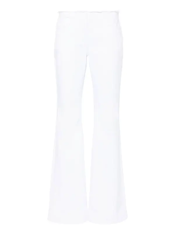 Givenchy Raw-cut Detail Low-rise Flared Jeans - White