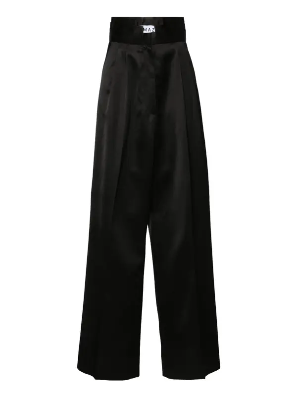 ALMAZ High-waisted Tailored Trousers - Black