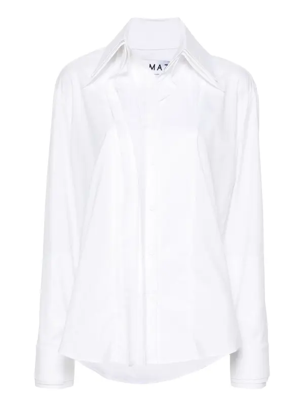ALMAZ Triple Cotton Shirt - White