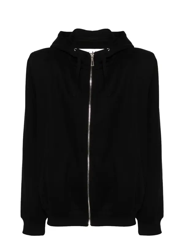 ALMAZ Shoulder-pads Cotton Hoodie - Black