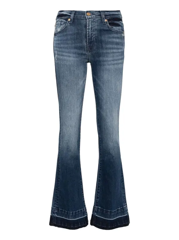7 For All Mankind Tailorless Bootcut Jeans - Blue