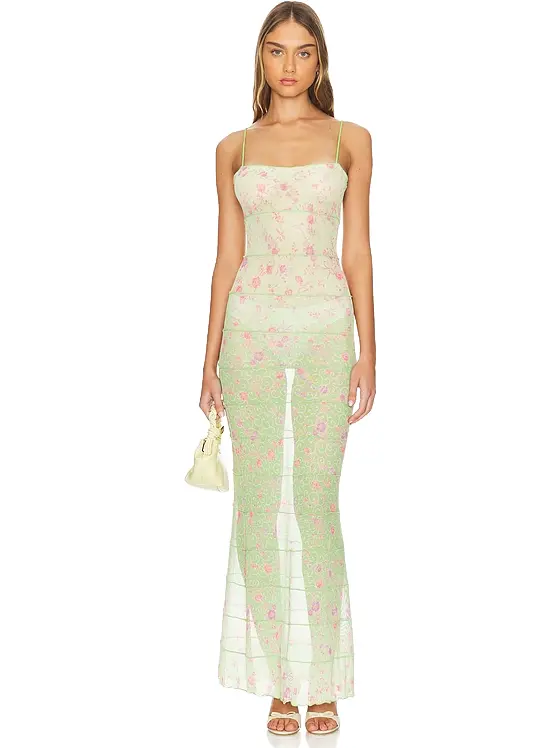 Majorelle Blake Maxi Dress - Green Multi