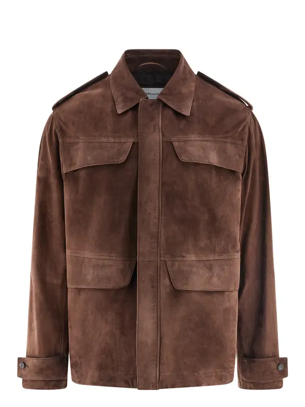 FERRAGAMO Suede Saharan Jacket - Brown