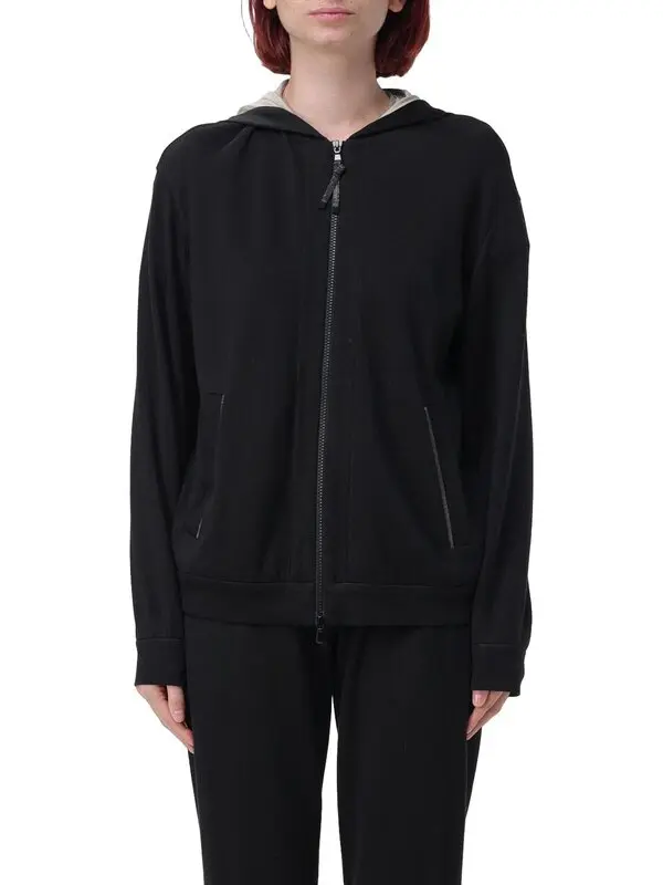 Brunello Cucinelli Zip-up Sweatshirt - Black