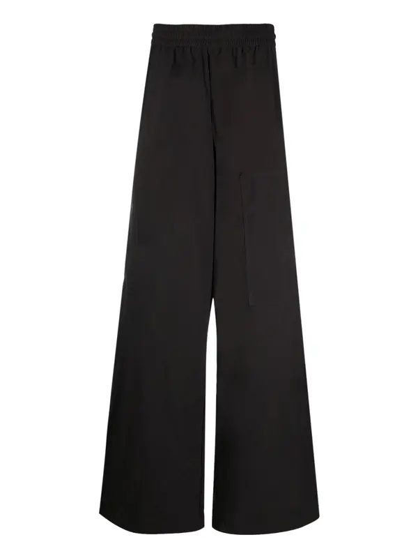 Off-White Wide Leg Trousers - Black