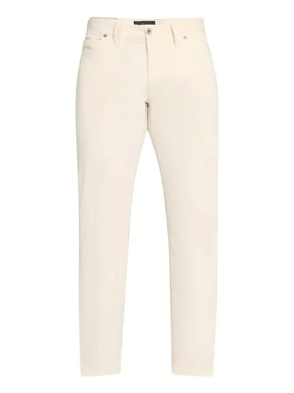 Brioni Pinwale 5-pocket Pants - Ivory