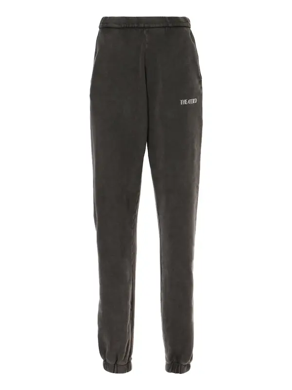 Attico Penny Cotton Sweatpants - Black
