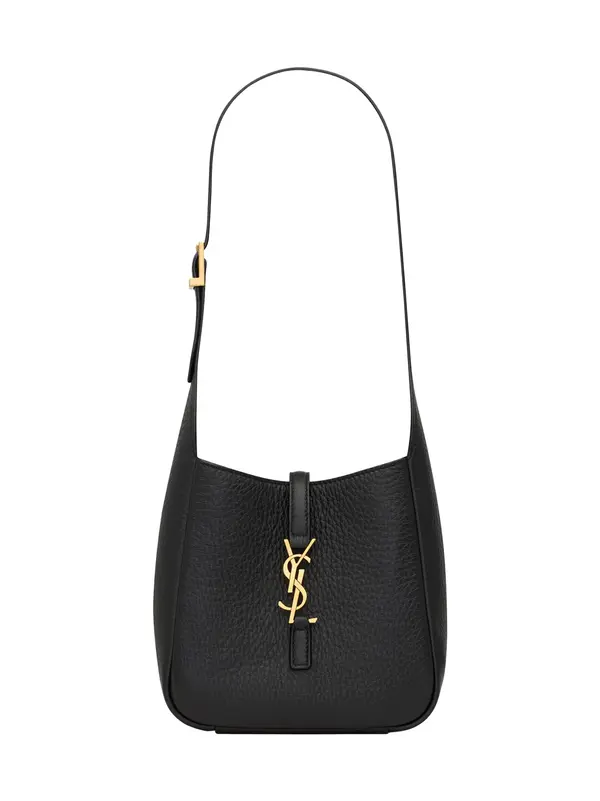 Saint Laurent Deerskin Baby Le 5 À 7 Shoulder Bag - Black