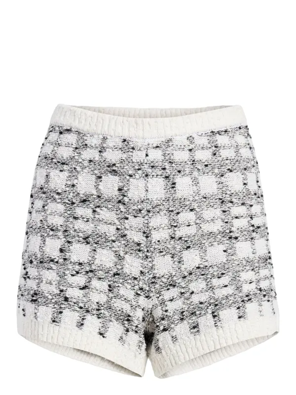 Cinq À Sept Adalee Bouclé Shorts - White
