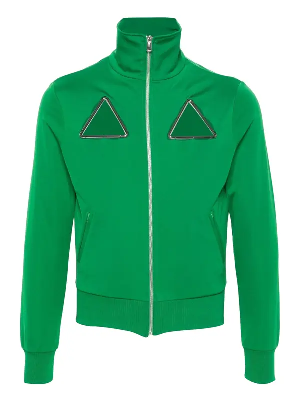Coperni Triangle Cut-out Track Jacket - Green