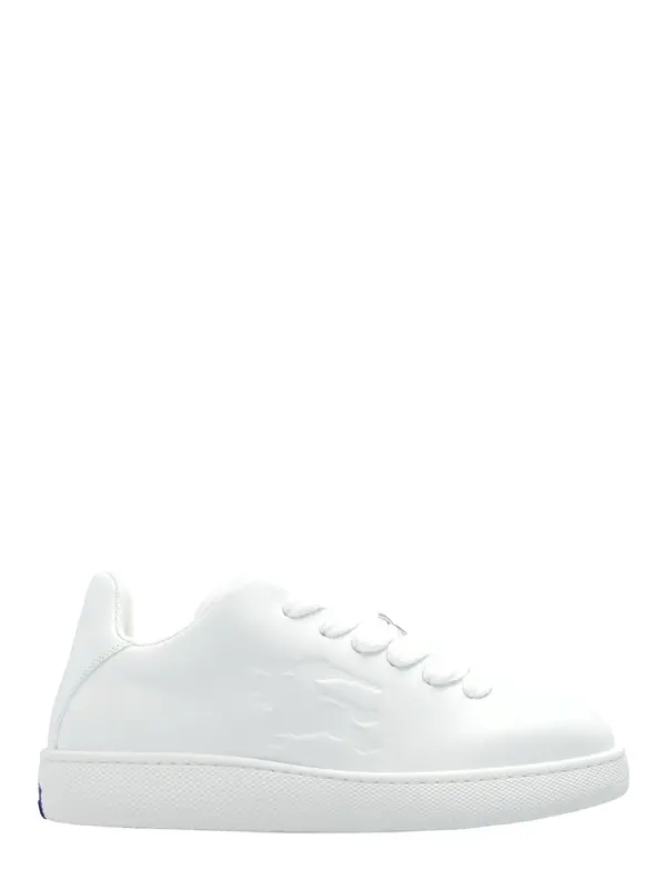 Burberry Leather Sneakers With Metal Detail - White