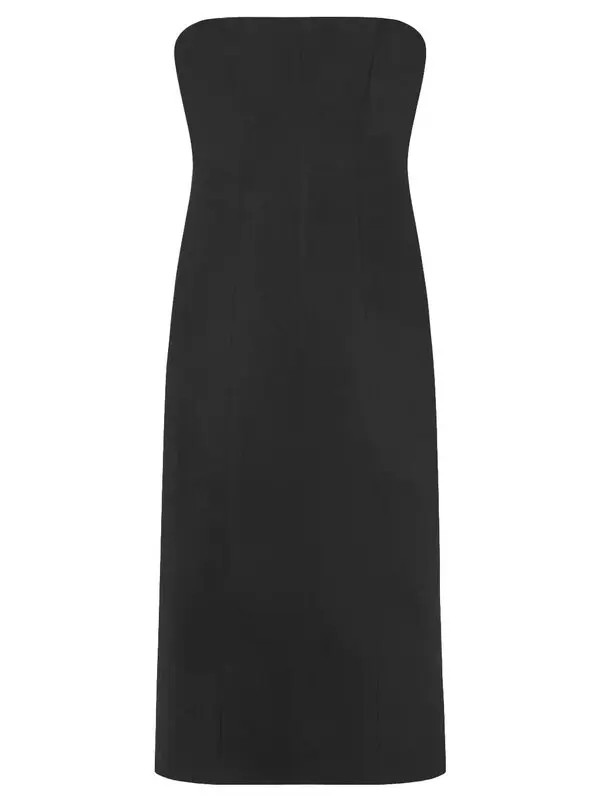 16Arlington Noctula Crepe Midi Dress - Black
