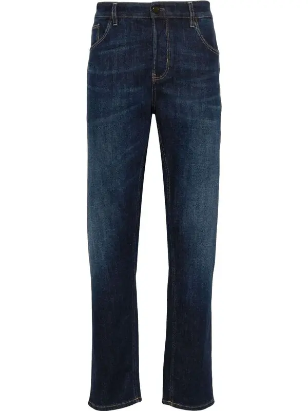PT TORINO Washed Slim Fit Jeans - Blue