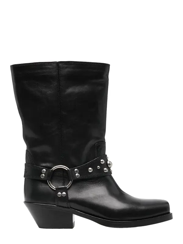 Isabel Marant Antya 45mm Biker Boots - Black