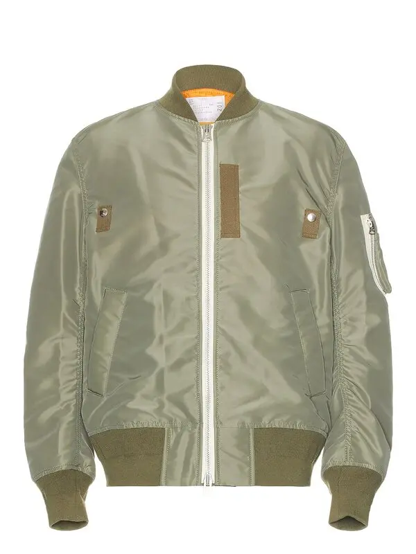 Sacai Zip-up Blouson Jacket - Khaki