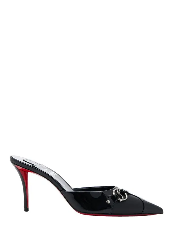 CHRISTIAN LOUBOUTIN Cl In 90s 80mm Patent Leather Mules - Black