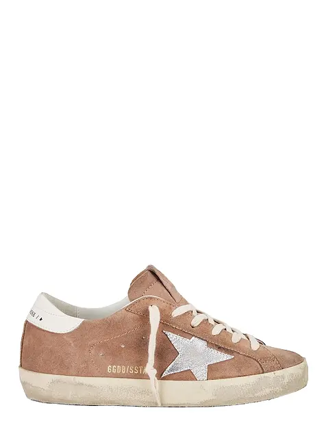 GOLDEN GOOSE Super Star Sneaker - Pink  Silver  & White