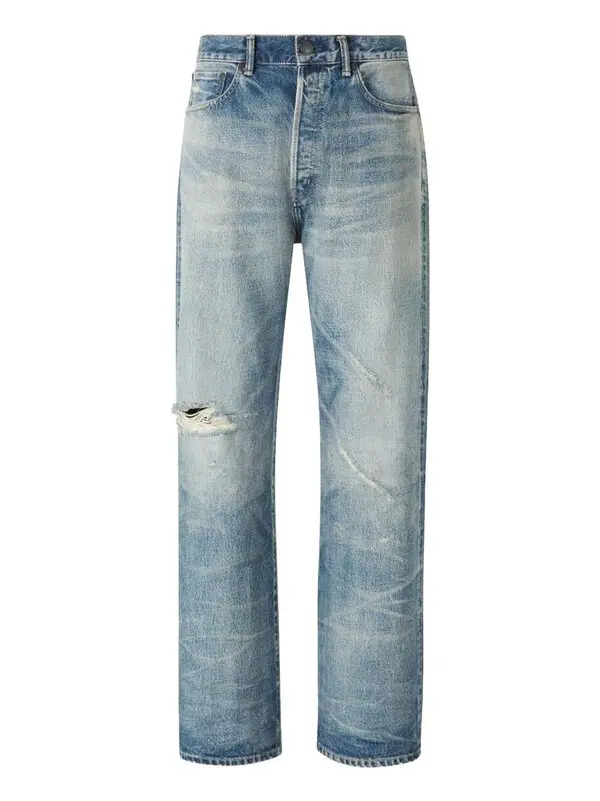 John Elliott Wide Leg Wyatt Jeans - Denim Dark Blue