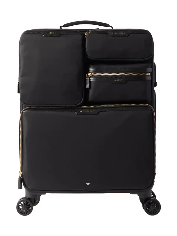ANYA HINDMARCH Shorthaul Trolley Econyl Suitcase - Black