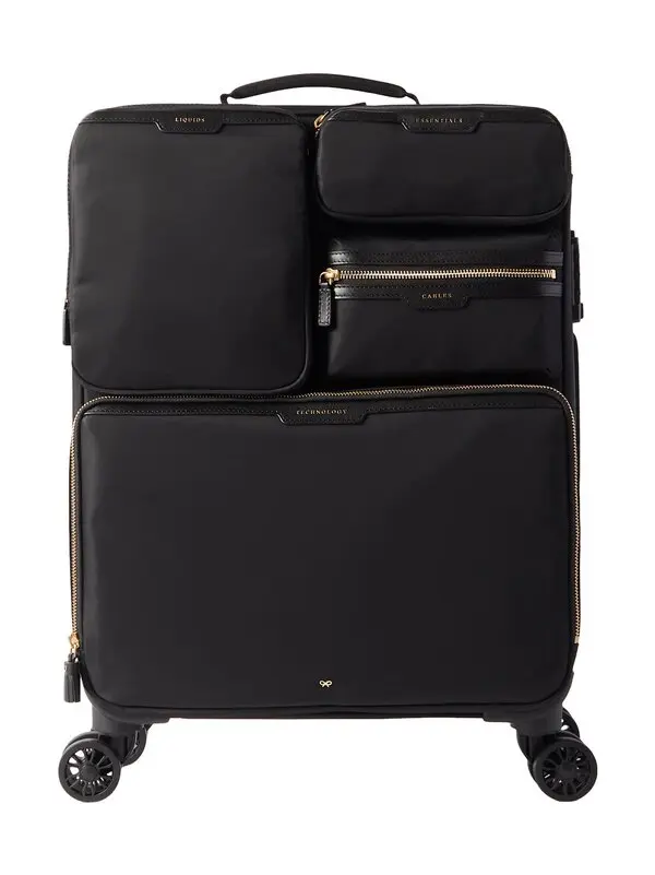 ANYA HINDMARCH Shorthaul Trolley Suitcase - Black