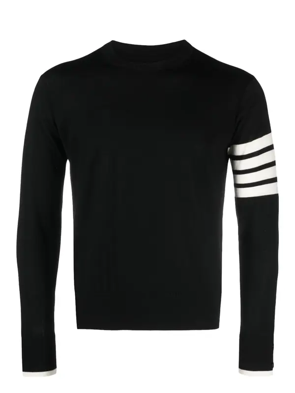 Thom Browne 4-bar Stripe Jumper - Black