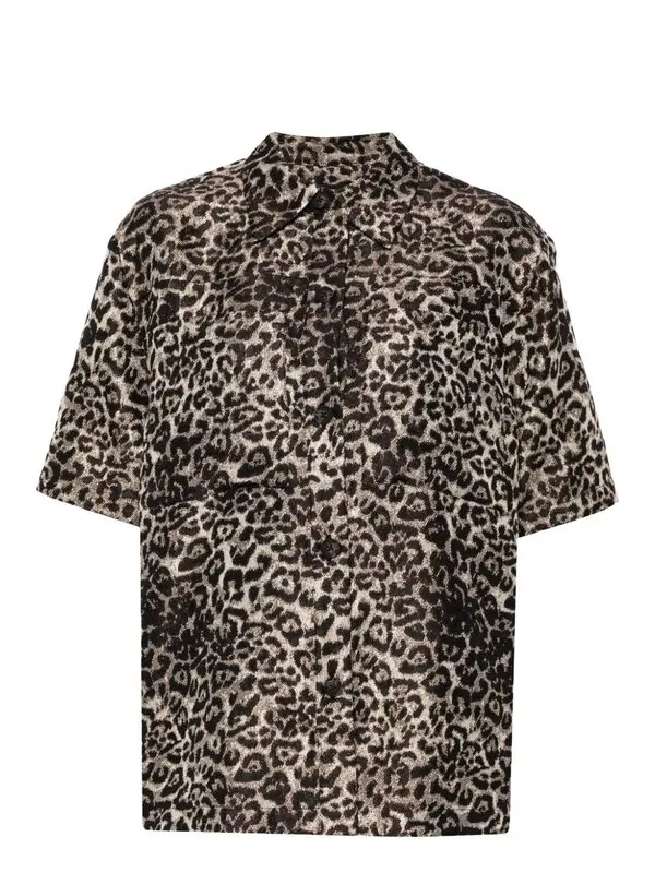 ALLSAINTS Jemi Leppo Jacquard Shirt - Black